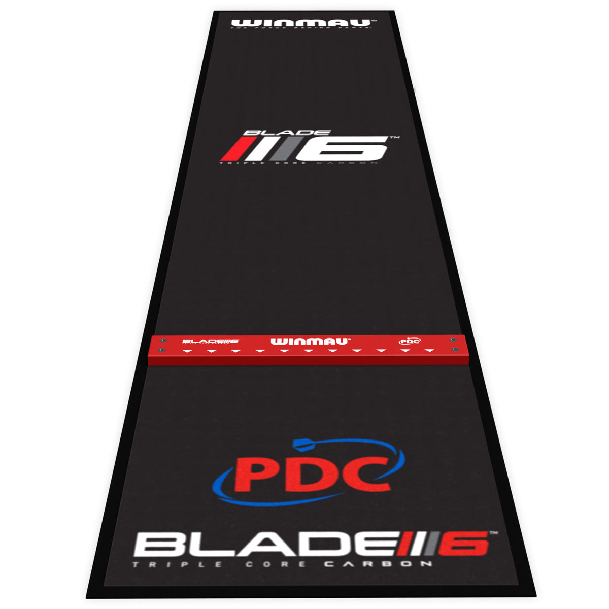 Winmau Pro Zone Precision Blade 6 Soft Feel Dart Mat & Integrated Oche ...