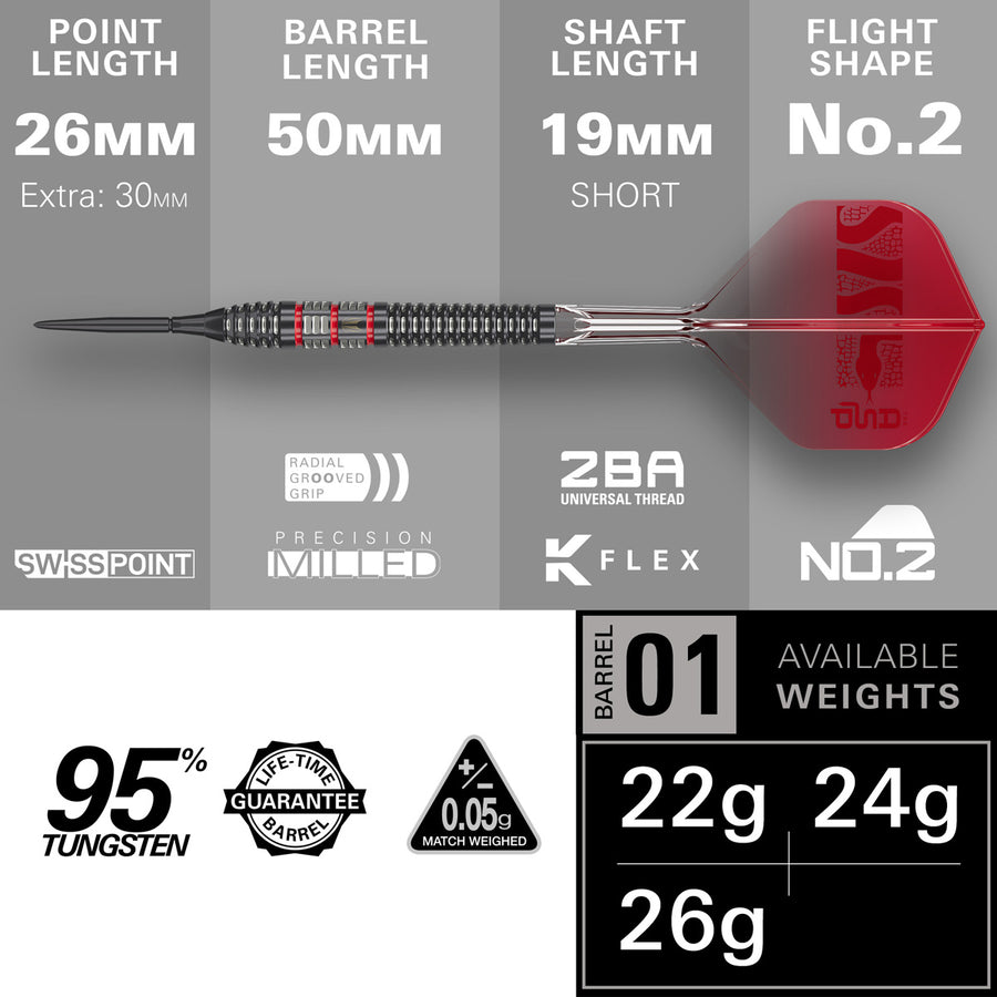 Nathan Aspinall 95K Sp Steel Tip Darts – Dart Scene Ltd