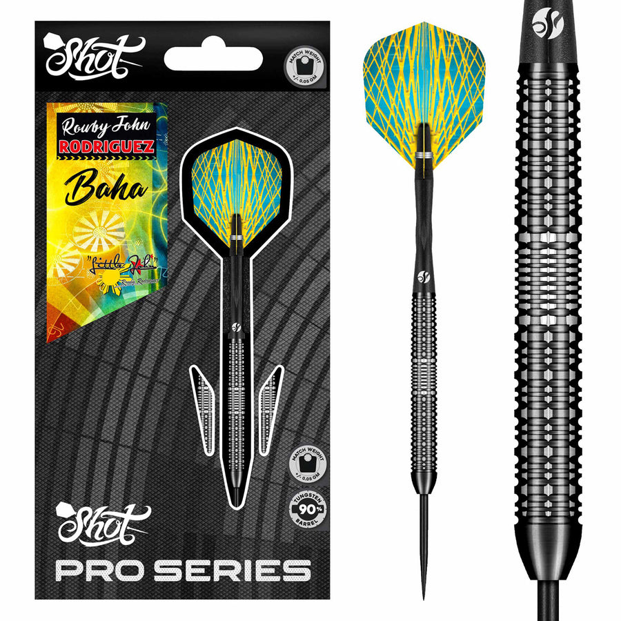 Shot Pro Series Rowby John Rodriguez Baha 90% Tungsten Steel Tip Darts ...