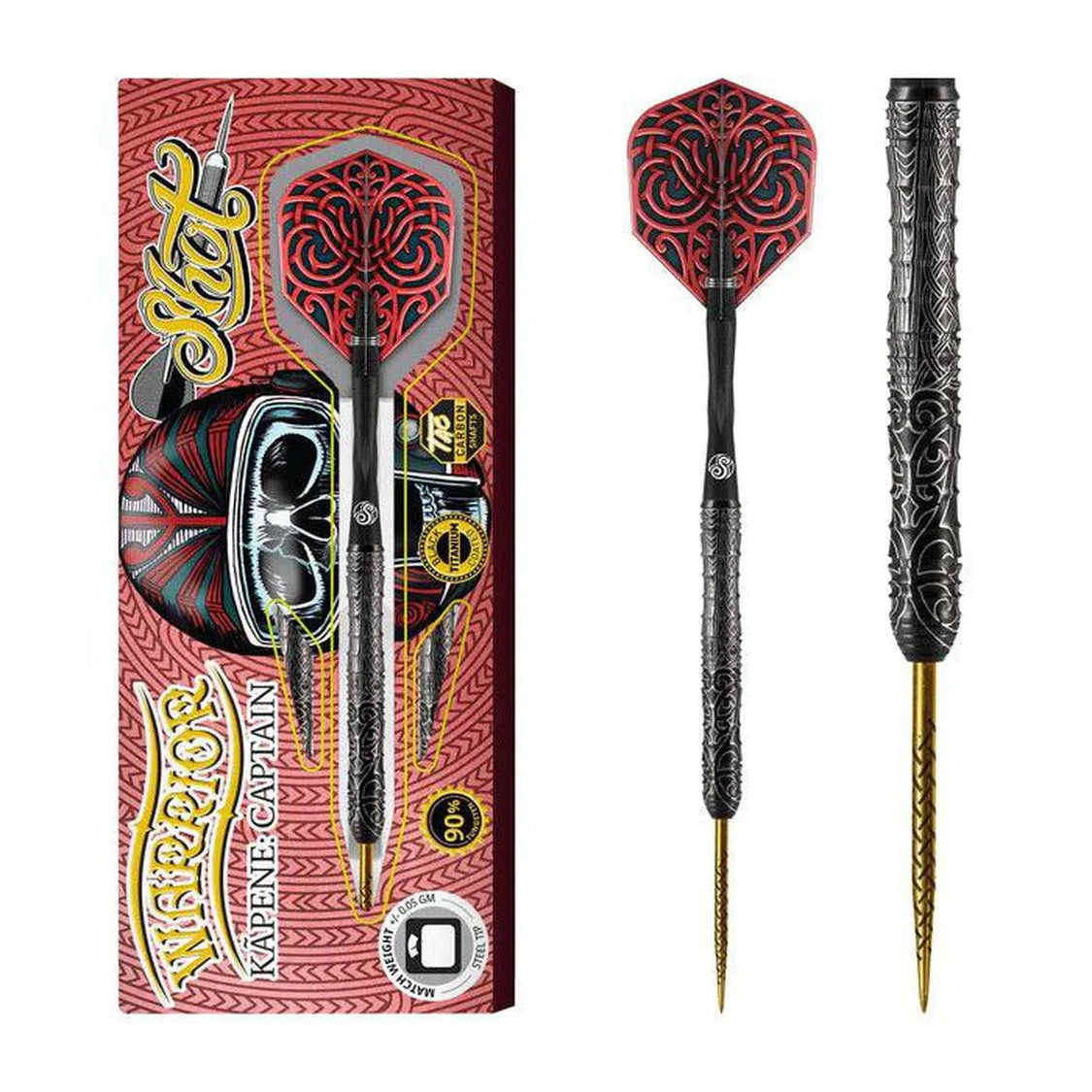 Shot Warrior Kapene Captain 90% Tungsten Steel Tip Darts – Dart Scene Ltd