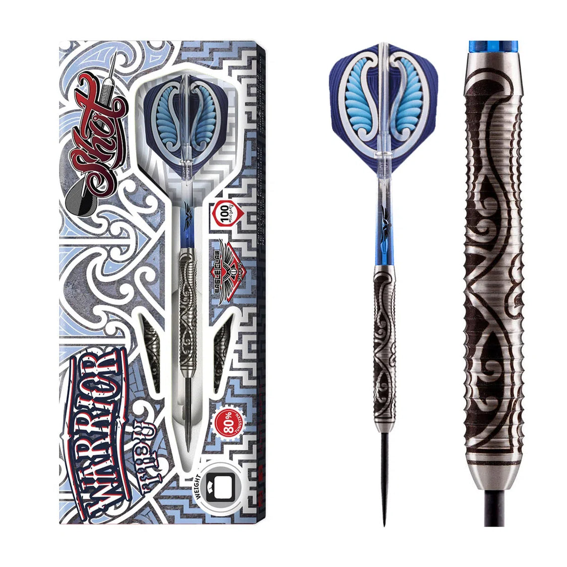Shot Warrior Tipu 80% Tungsten Steel Tip Darts – Dart Scene Ltd